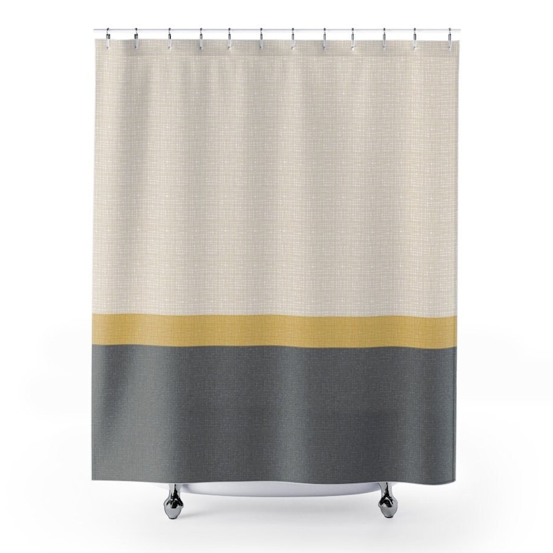 Color Block Curtain - Etsy