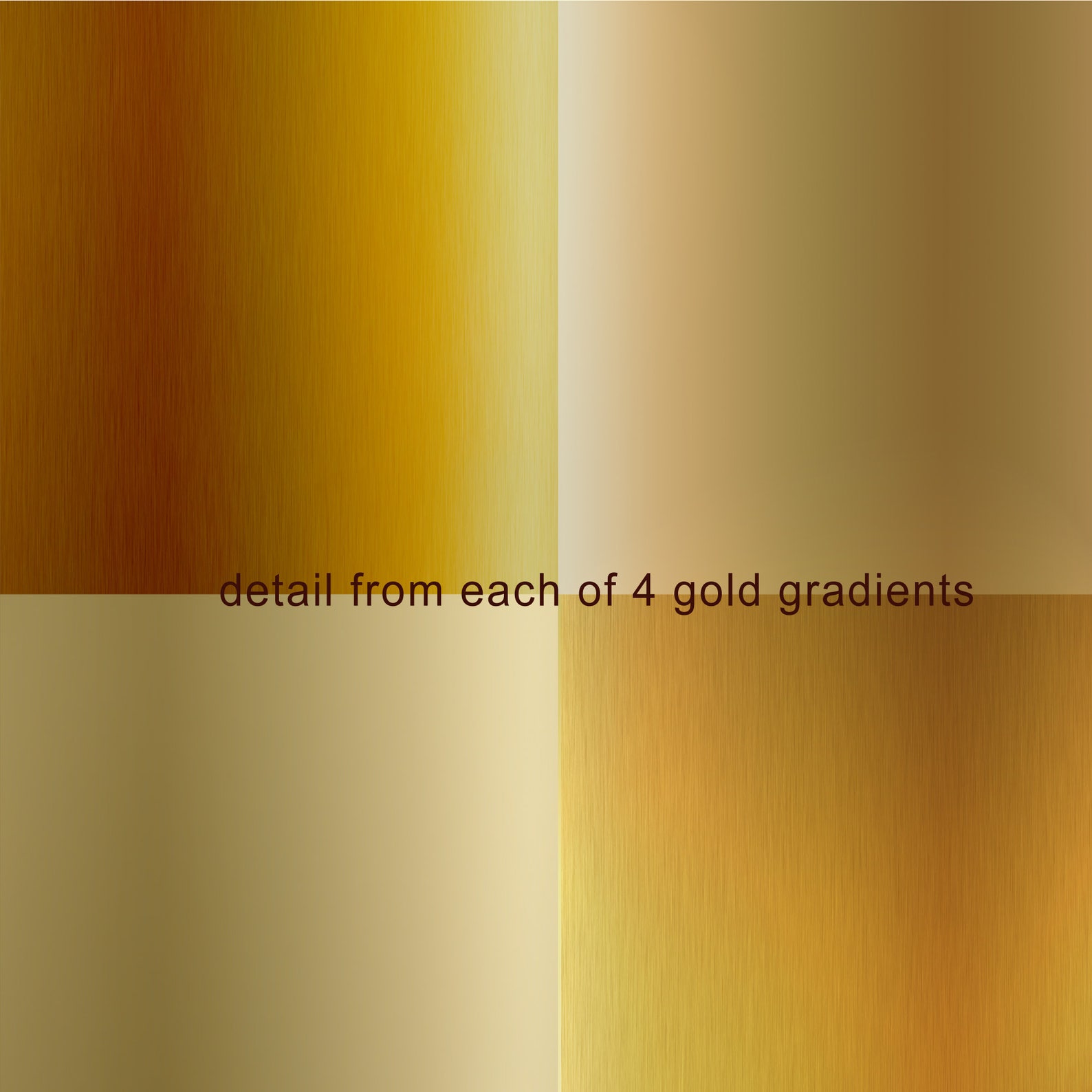 Gold Gradient Backgrounds, Metallic Texture Overlays (digital Download ...