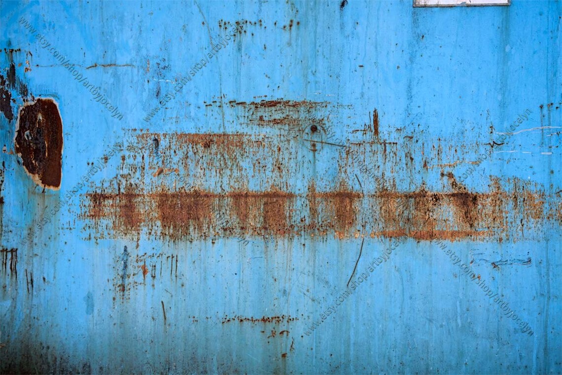 Blue Rust Background Digital Photo Download Modern Urban - Etsy 日本