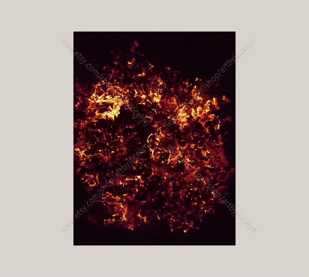 Camp Fire Flames Digital Photo Download, Red Hot Burning Coals From ...