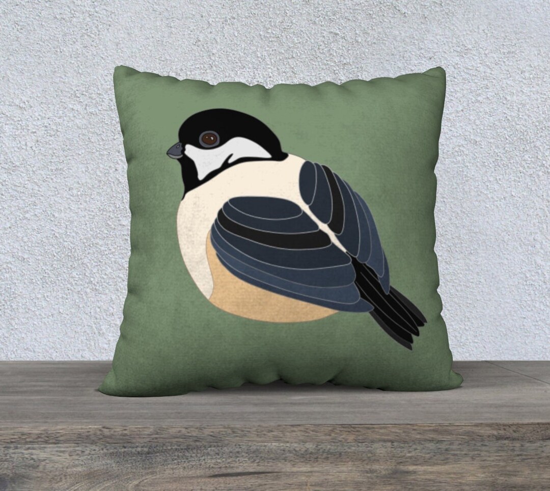Bird Pillow Cover: Choose 1 of 11 Options - Wren Woodpecker Oriole ...