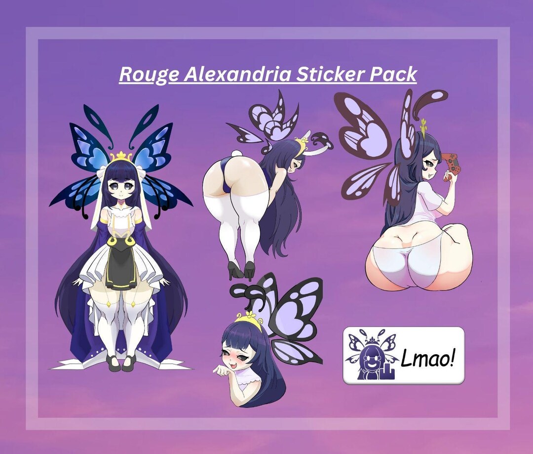 Original Character Alexandria Shortstack Sticker Bundle | Laptop, Car, and Tablet Waterproof ...
