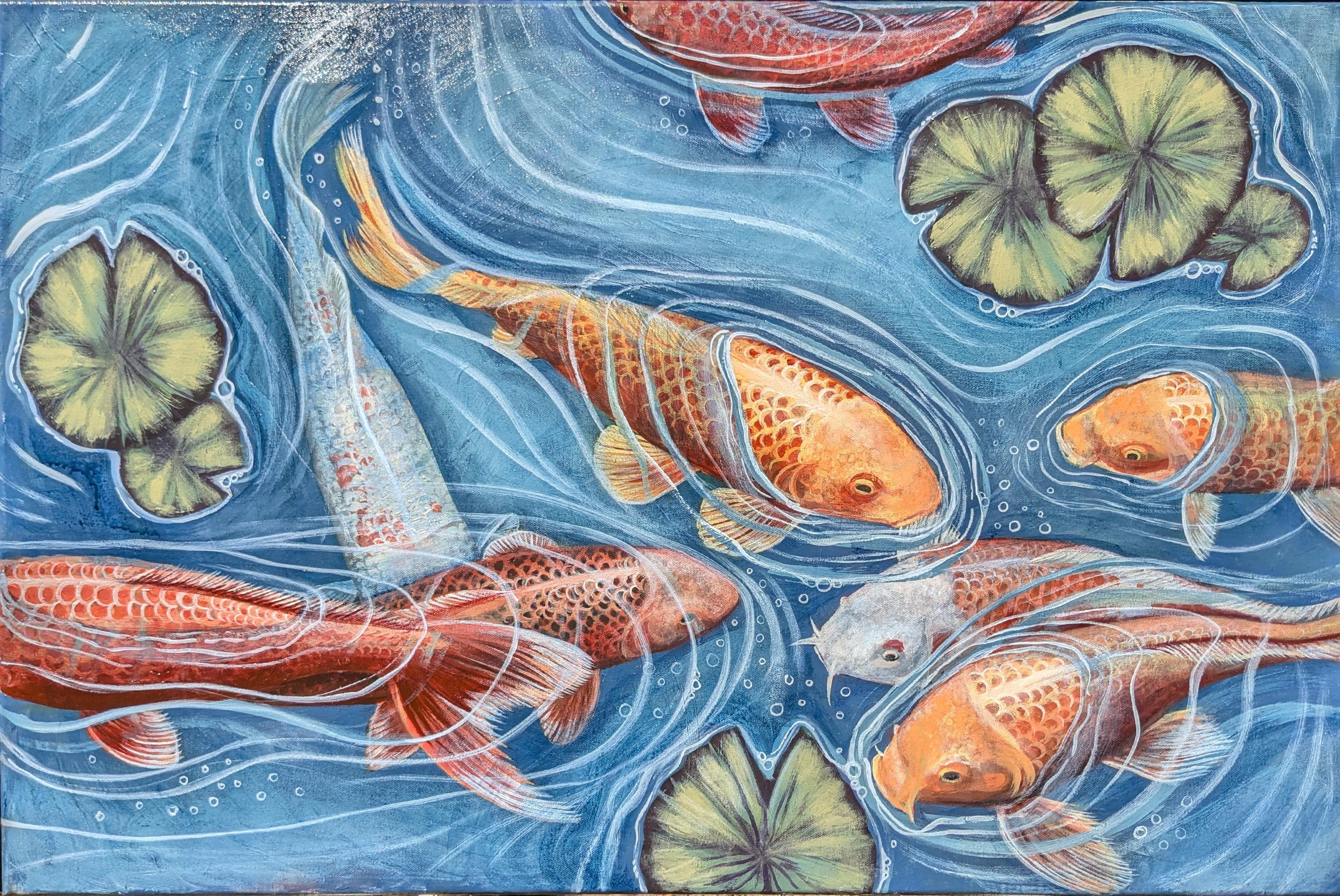 Koi Fish Art Print - Etsy