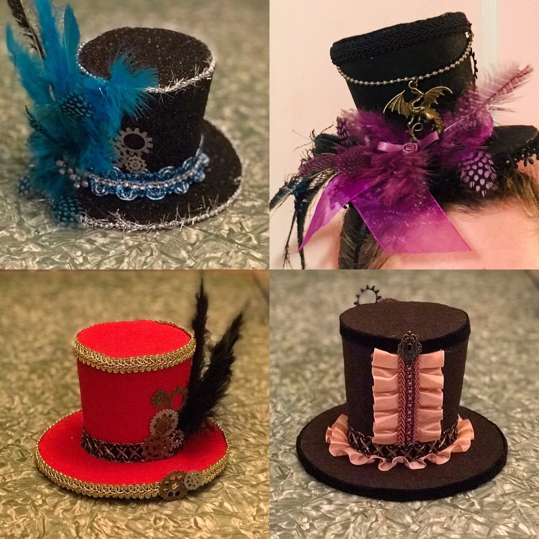 Fun and Festive Mini Fascinator Top Hats - Etsy