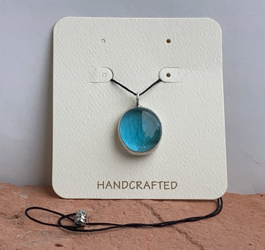 Pendant Glass Necklace Made With the Tiffany Stained Glass Technique ...