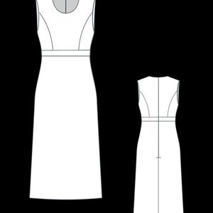 Linen Midi Summer Dress Sewing Pattern, Linen Dress, Fairy Cottagecore ...