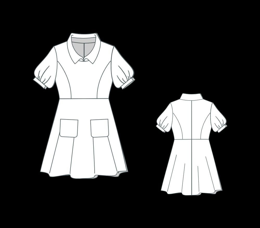 Gothic Mini Cosplay Dress Sewing Pattern, Gothic Dress Pattern ...