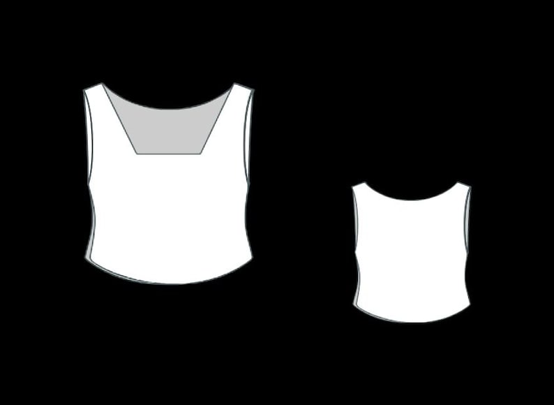 Linen Tank Top Sewing Pattern: Square Neck Sleeveless Blouse (XS-4XL ...