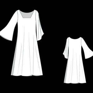 Viking Chemise Sewing Pattern: Medieval Renaissance Nightgown (XS-4XL ...