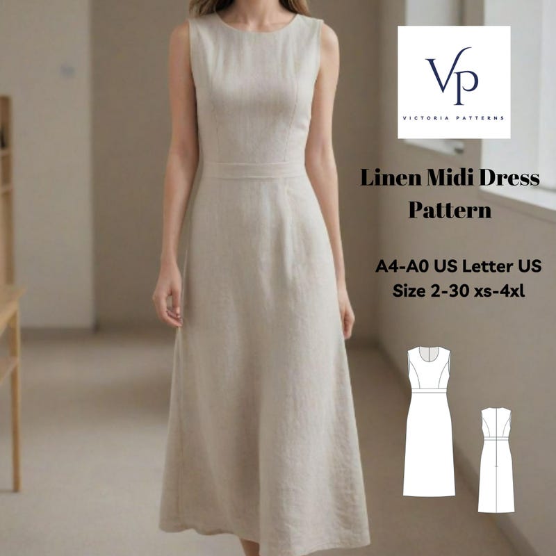 A Line Dress Pattern - Etsy