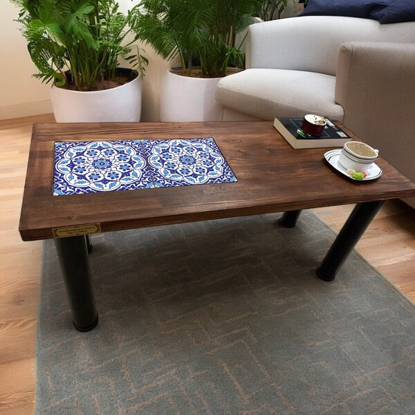 Blue Coffee Table - Etsy