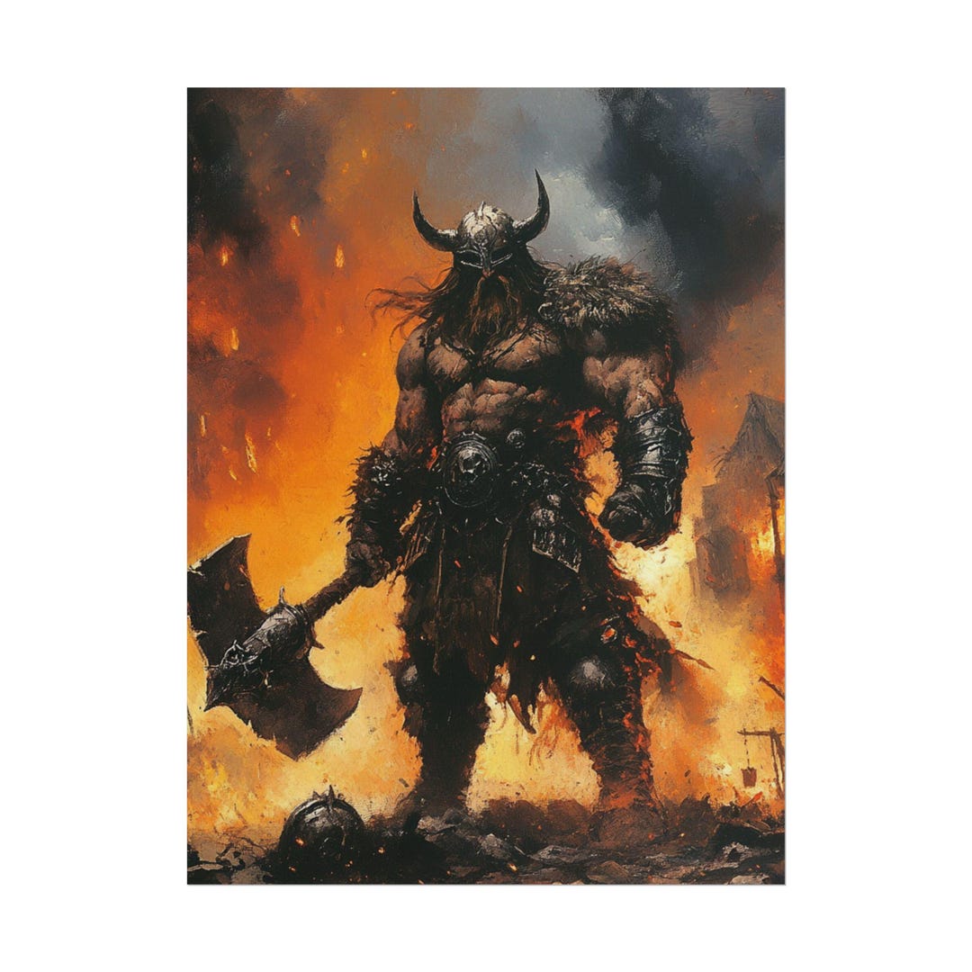 The Viking Raider - Rolled Poster - Etsy