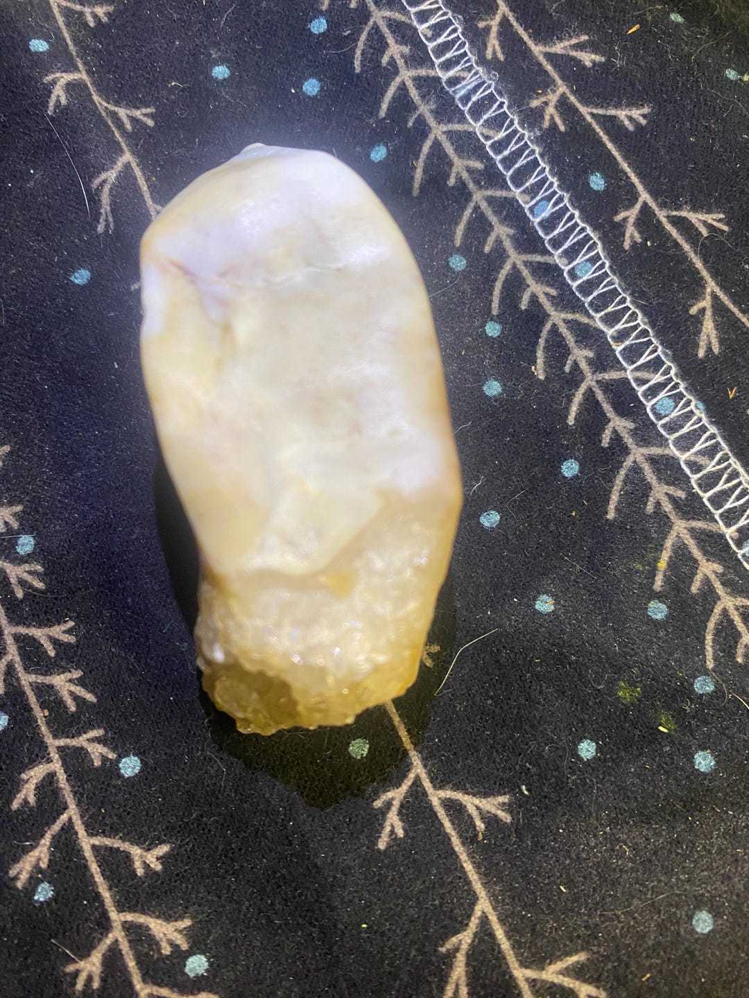 Polished Rainbow Flint With Quartz Points - Etsy