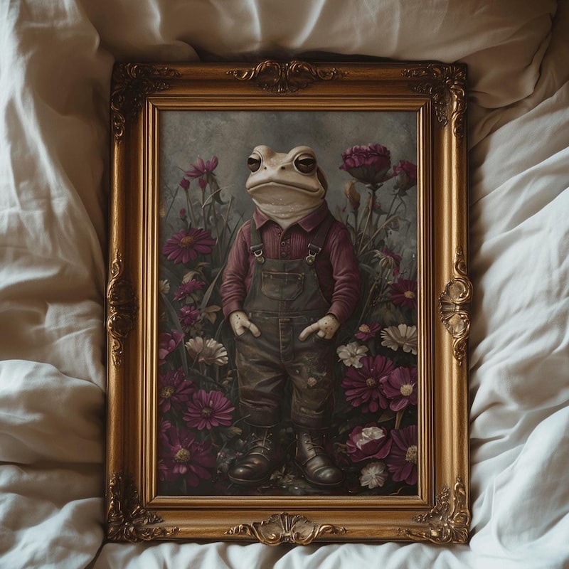 Whimsical Frog Paintings - Etsy