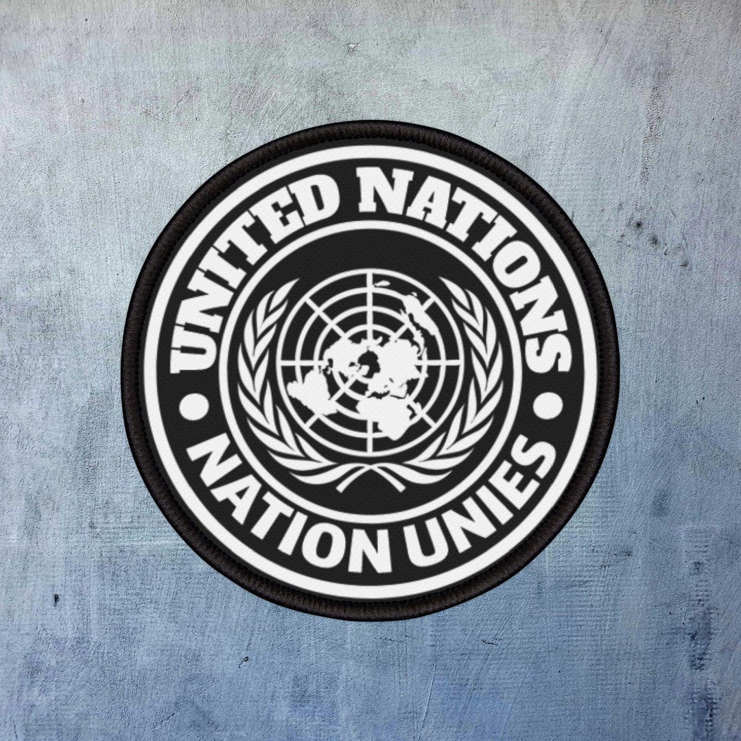 United Nations Iron-on Patches, Embroidered Badge for Jackets, Denim & Bags, UN Themed Gift ...