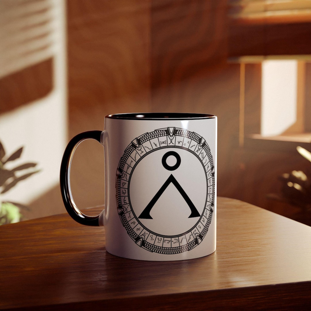 Stargate Coffee Mug, Sci-fi Gift, Dialling Address Stargate SG1, Two ...