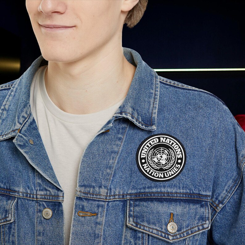 United Nations Iron-on Patches, Embroidered Badge for Jackets, Denim ...