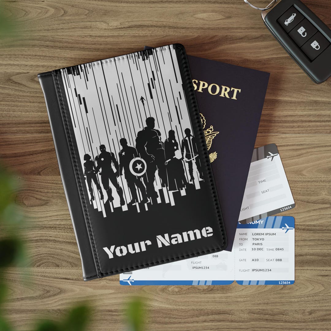 Superheroes Passport Cover, Spidey Passport, Travel Passport Holder ...