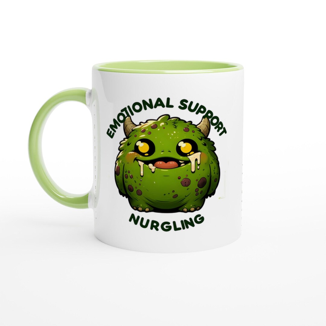Emotional Support Nurgling Mug - Funny Ceramic Cup - Perfect Gift for ...