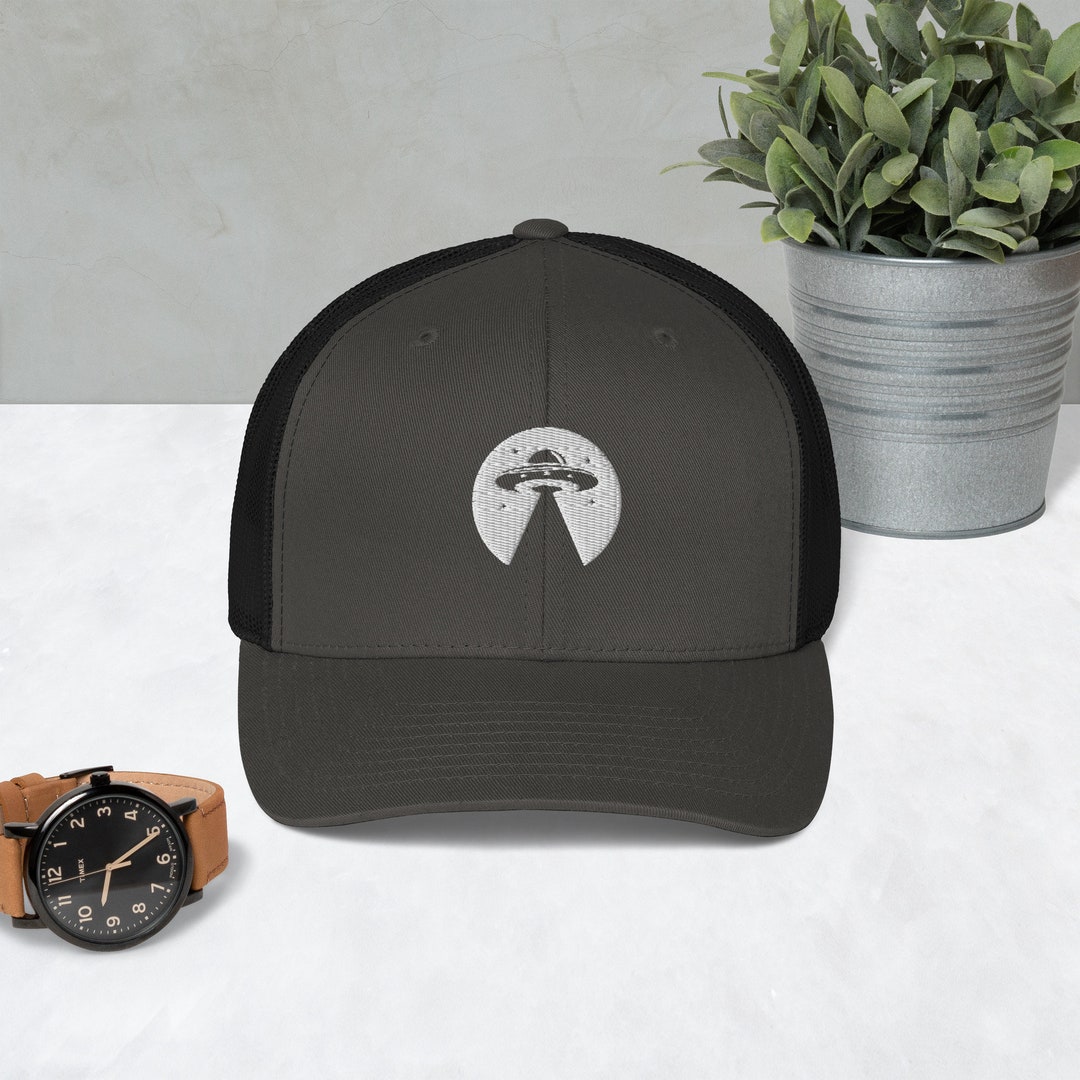 UFO Premium Hat Alien Embroidered Trucker Cap Area 51 - Etsy