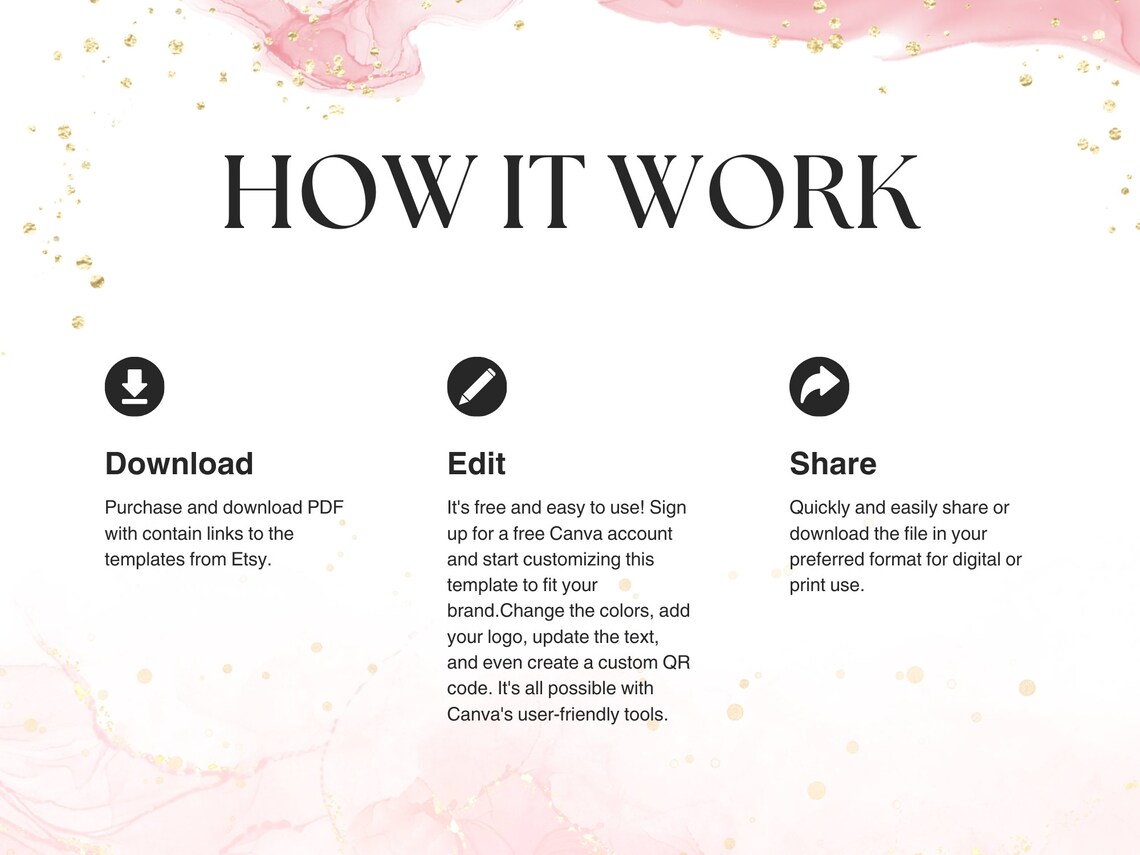 QR Code Sign for Small Business, Canva Template Editable Sign, Payment ...