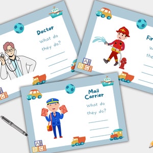 Community Helpers Activity Sheet for Preschoolers and Toddlers, 30 ...