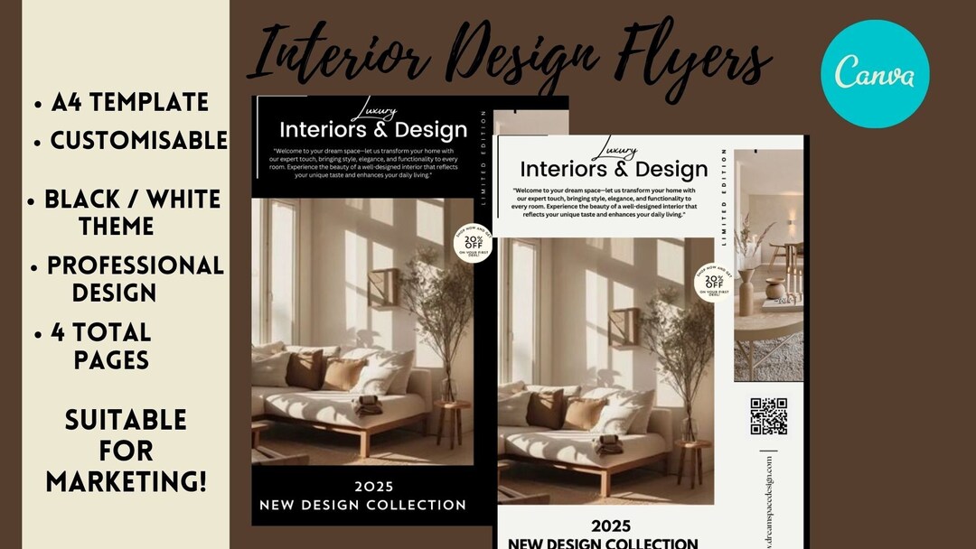 Interior Design Flyers: Premium Templates for Luxurious Spaces ...