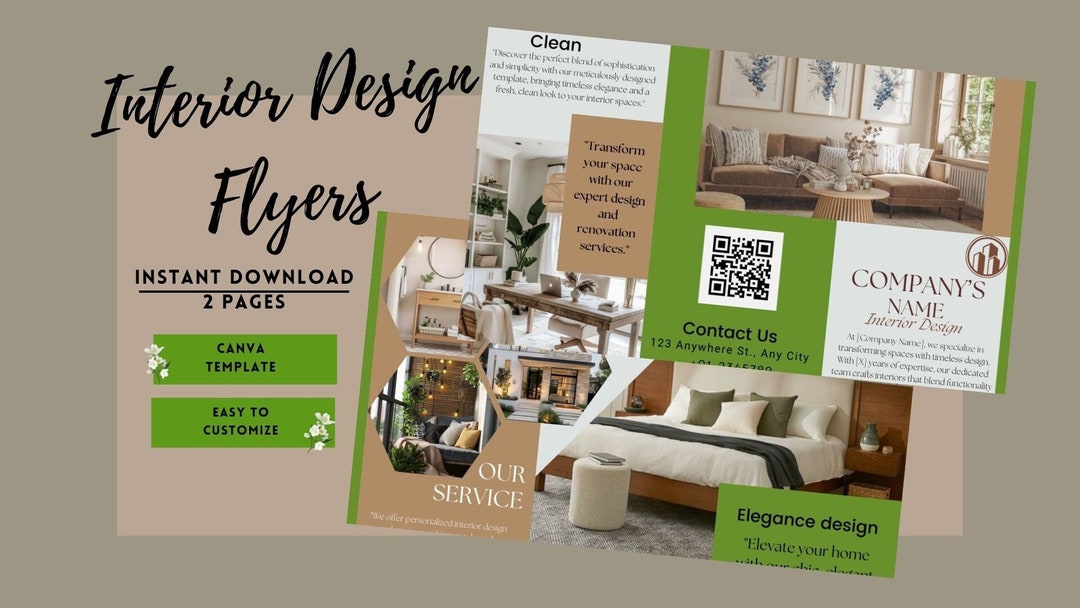 Customizable Interior Design Flyers: Create Stunning Home Decor and ...
