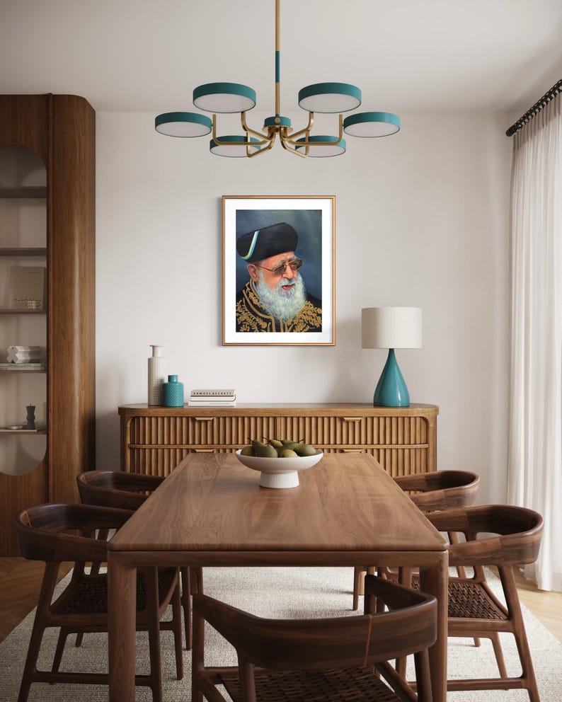 Hand-painted Rabbi Ovadia Yosef Oil Portrait | Judaica Art, Framed - Etsy