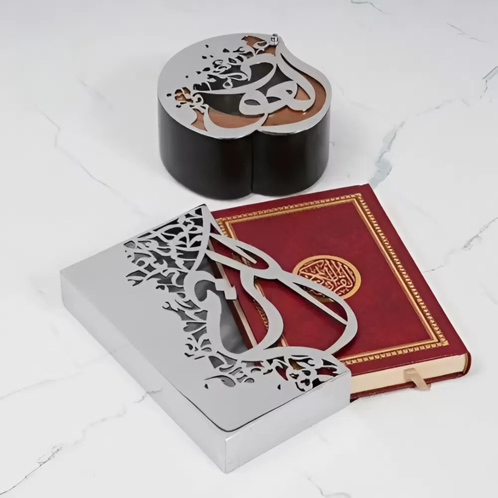 Luxury Quran Storage Box With Arabic Calligraphy | Elegant Islamic Gift ...