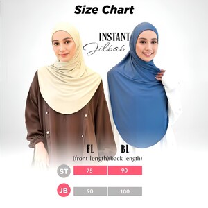 2pcs Instant Hijab: Tencel Modal Khimar, Soft Muslim Headscarf - Etsy