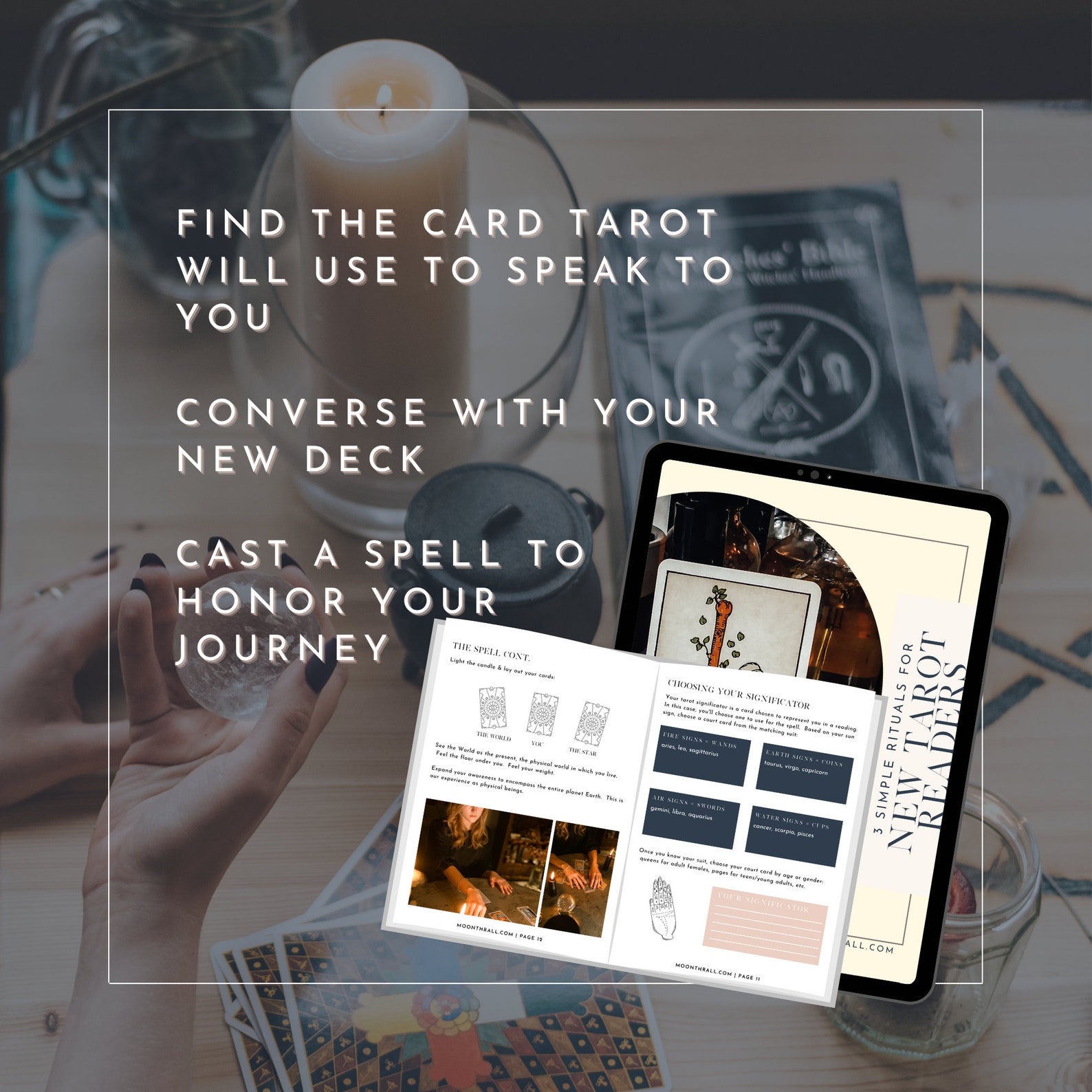 Tarot Workbook Tarot Journal New Tarot Reader Rituals for - Etsy