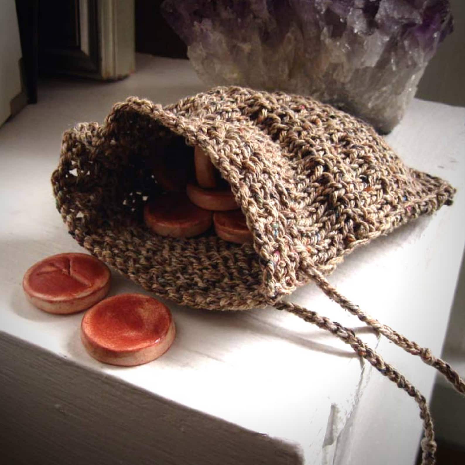 Rune Pouch Knitting Pattern, Runes Pdf, Easy Knitting Pattern, Knit ...