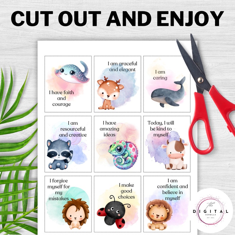 45 Printable Positive Affirmation Cards for Kids | Motivational ...