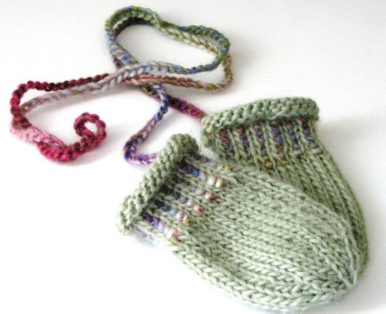 Pdf Knitting Pattern Baby Mittens on a String - Etsy Canada