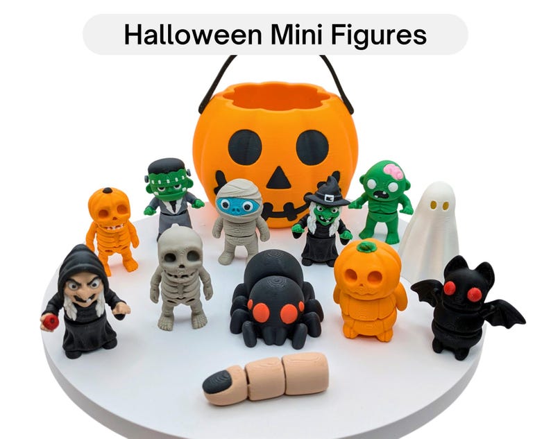 Halloween Mini Figures | Pick Your Own | Articulated Figures | 3D ...