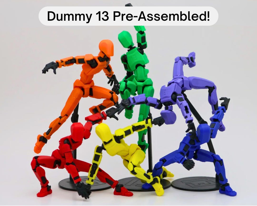 Dummy 13 Action Figure PRE-ASSEMBLED | 3 Sizes | Fully Articulated ...
