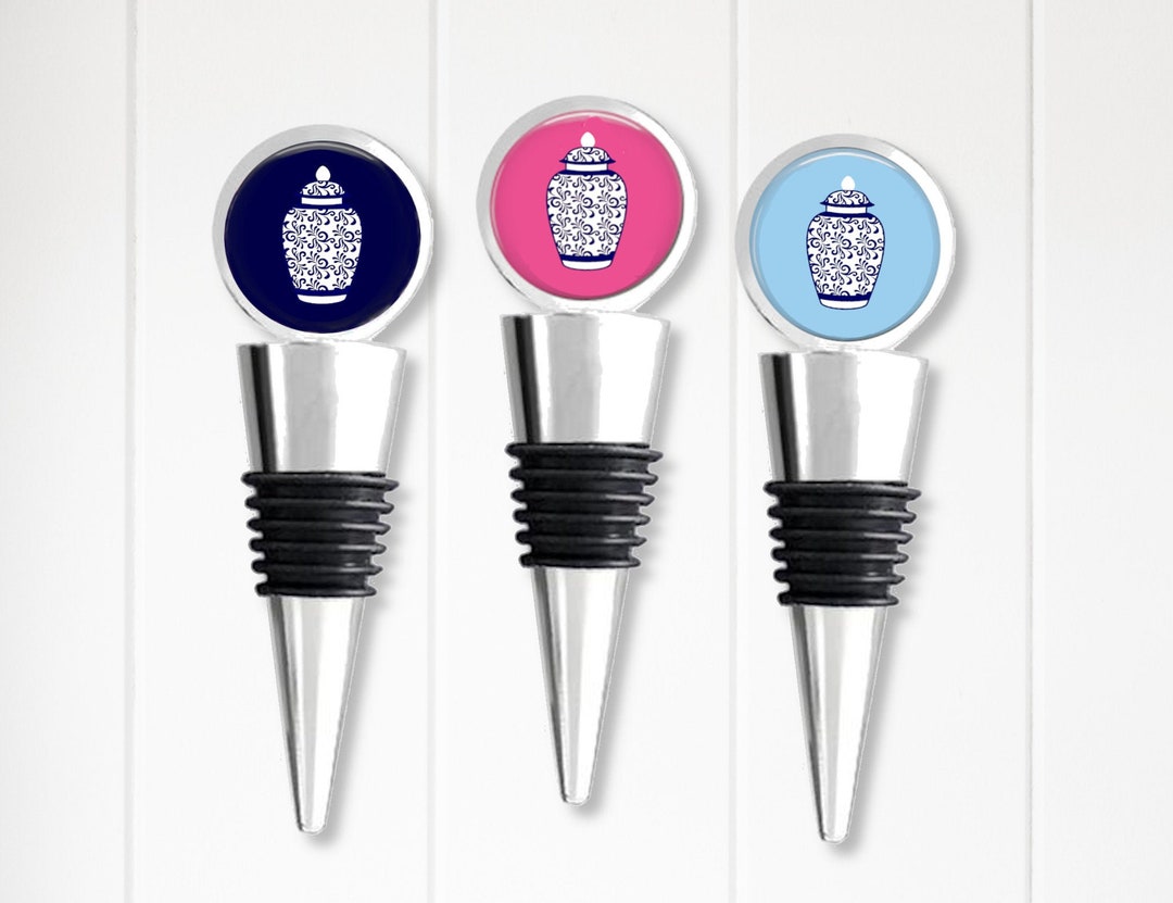 Ginger Jar Wine Stopper, Chinoiserie, Garden Party, Hostess Gift - Etsy