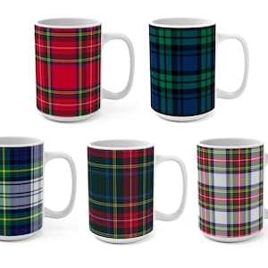 Plaid Mugs, Christmas Mugs - Etsy