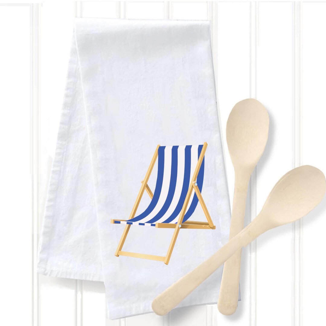 Tea Towel - Beach Chair - Etsy