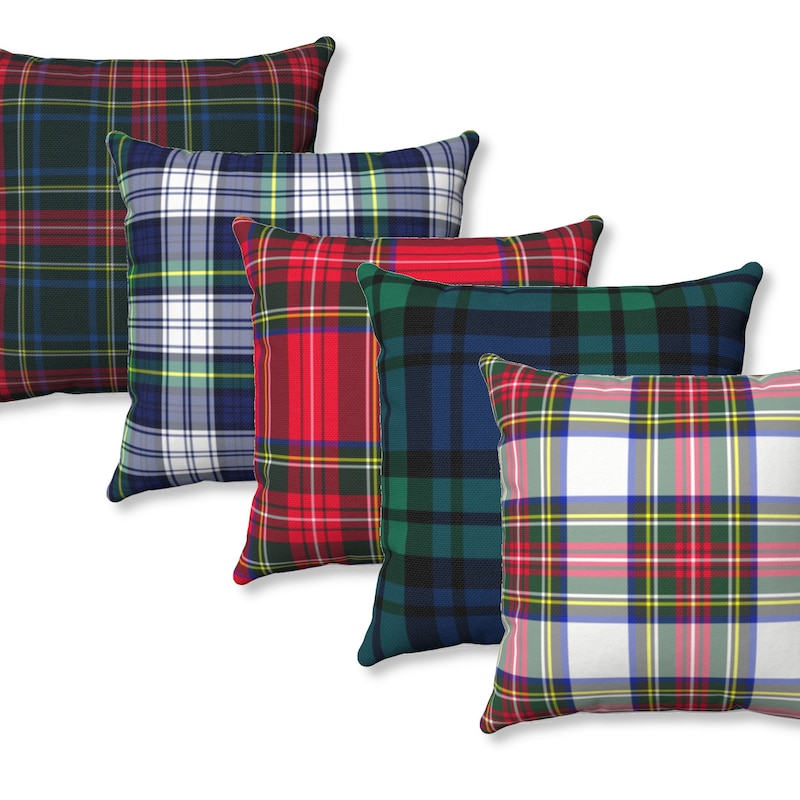 Plaid Pillows - Etsy