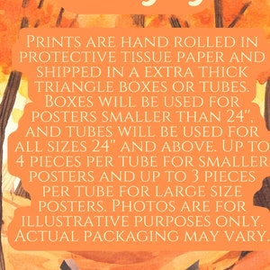 Vintage Fall Foliage Poster Fall Wall Decor Retro Fall Print Fall Wall ...