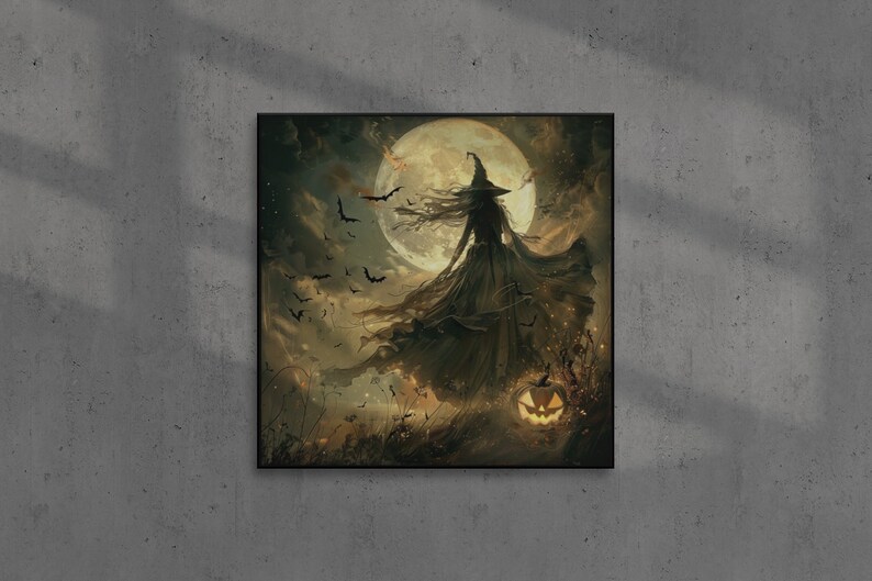 Spooky Bewitched Poster the Witching Hour Poster Halloween Poster ...