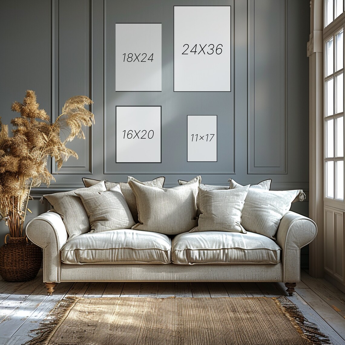 Floral Print Physical Print Modern Home Decor Flower Wall Art BOHO ...
