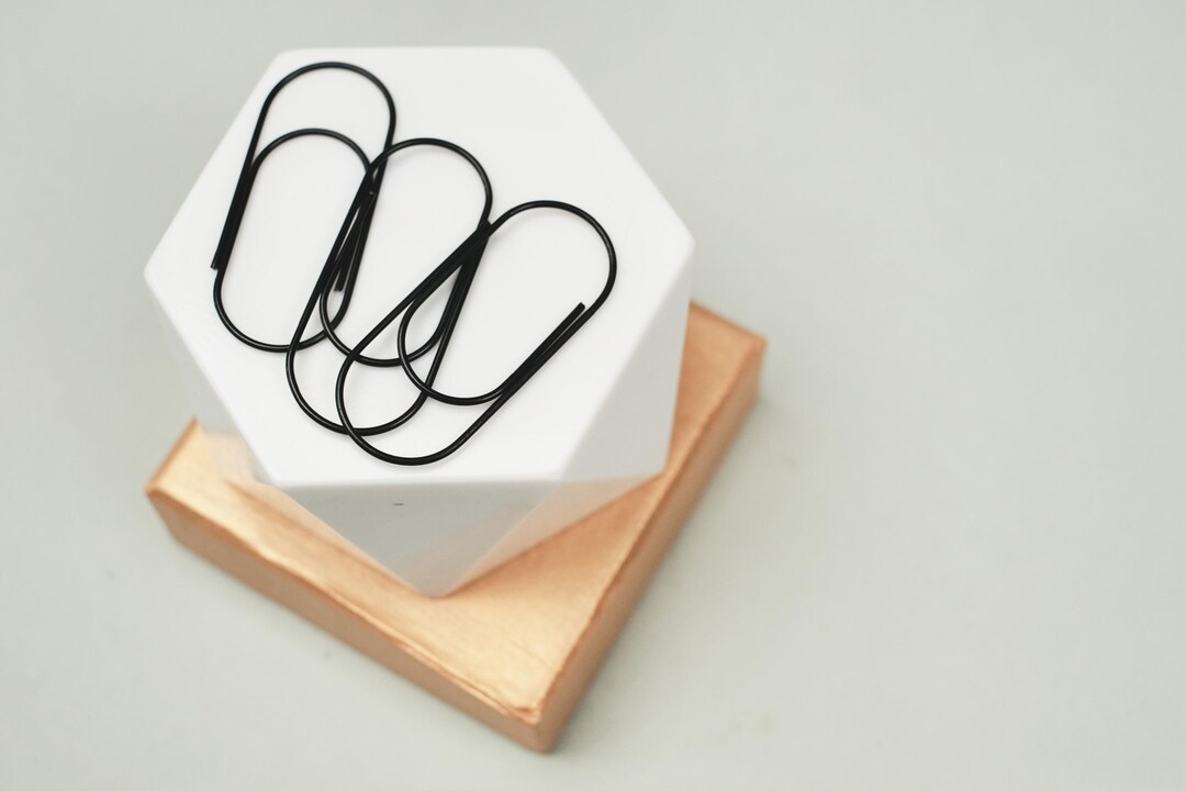 Elegant Japanese Black Paperclips for Invitations and Crafting - Etsy
