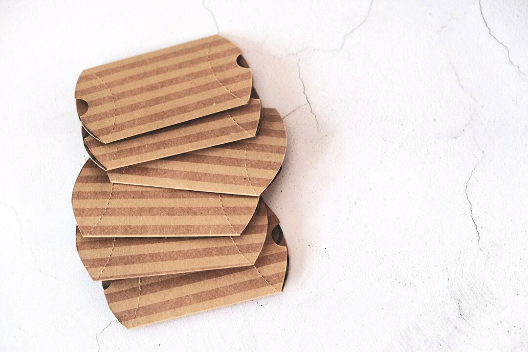 Mini Kraft Stripe Gift Boxes for DIY Favors and Pretty Rustic Gifts - Etsy