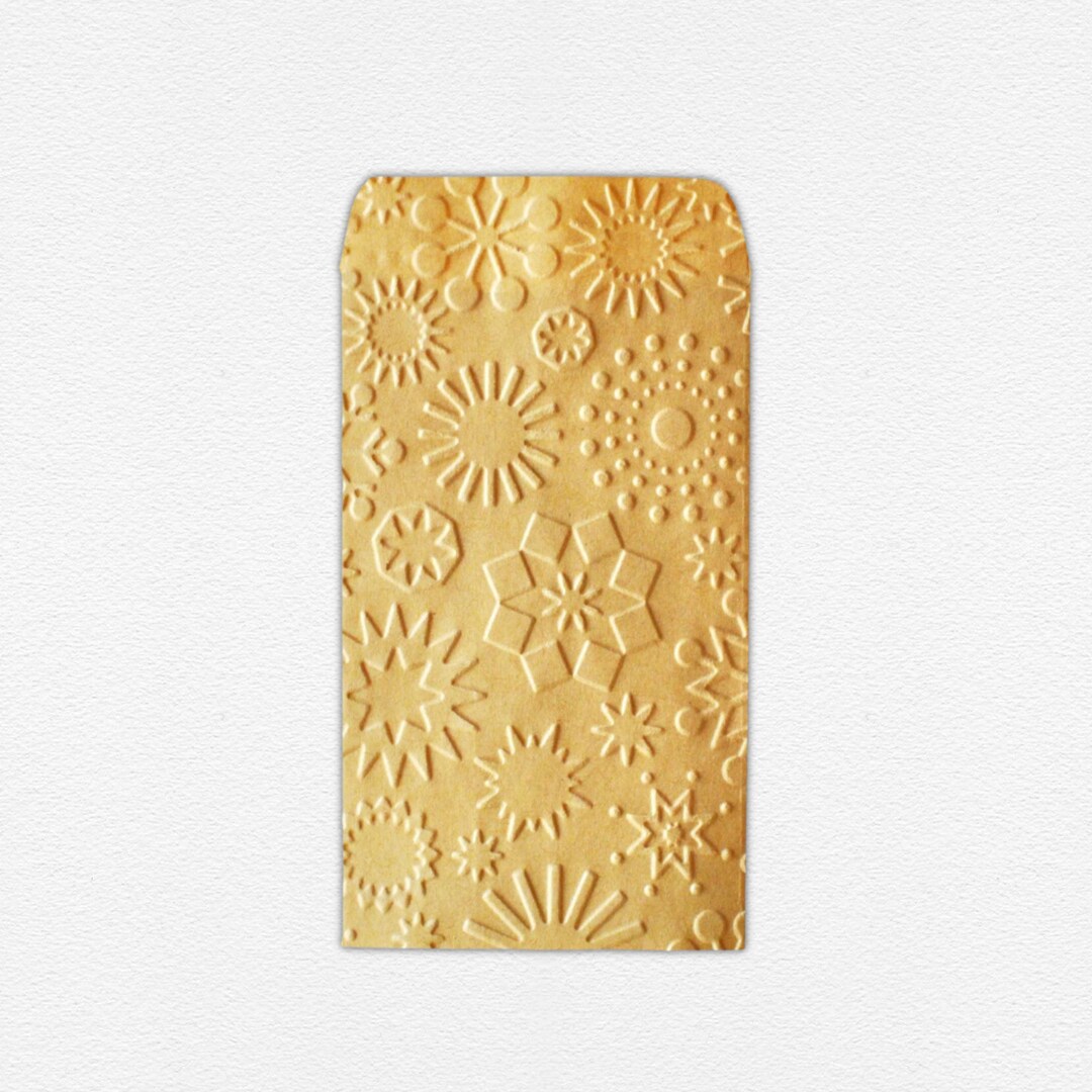 Embossed Snowflake Kraft Envelopes for Holiday Cards & Gifts Set of 10 ...