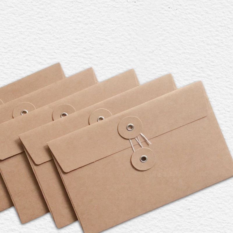 String Tie Envelopes - Etsy