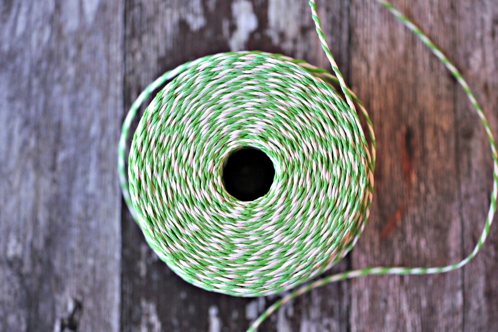 Striped Paper Twine 10m Recycled Paper Twine Pink Green | Etsy