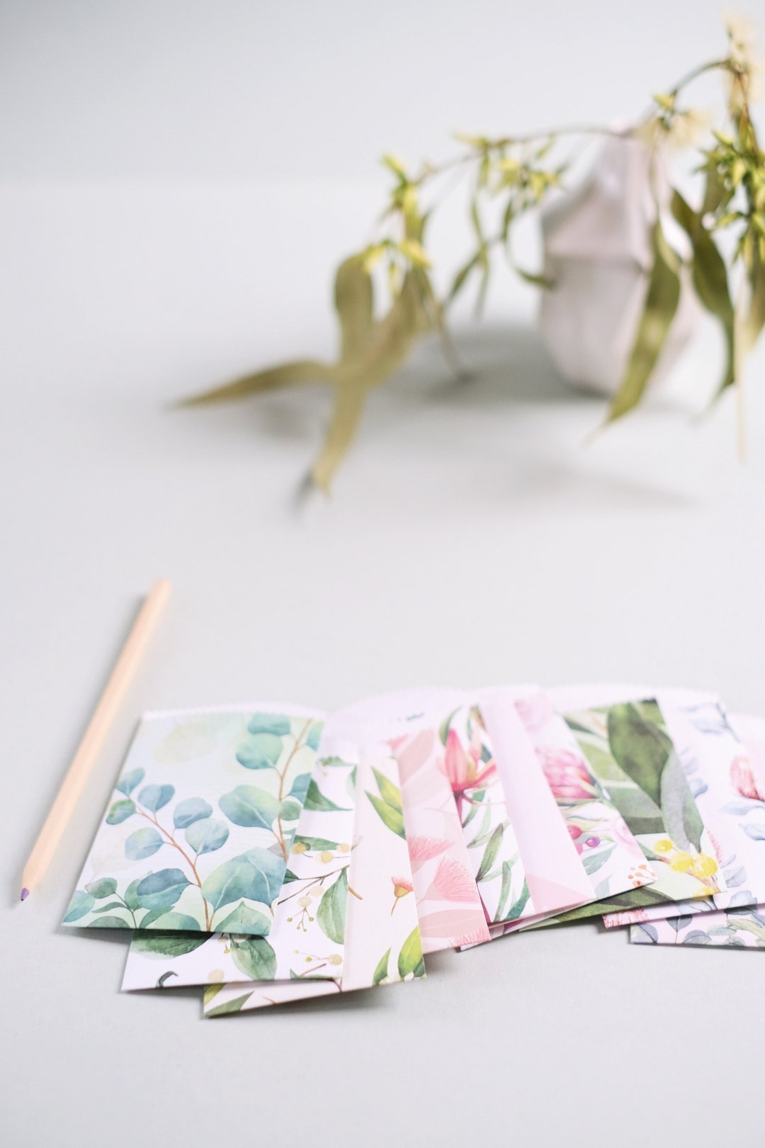 Pastel Garden Print 4x3in Paper Sachets for Confetti, Favours, and More ...